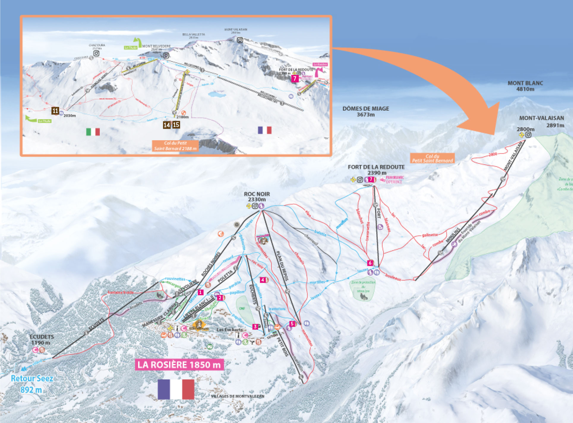 Restaurants sur les pistes - La Rosière